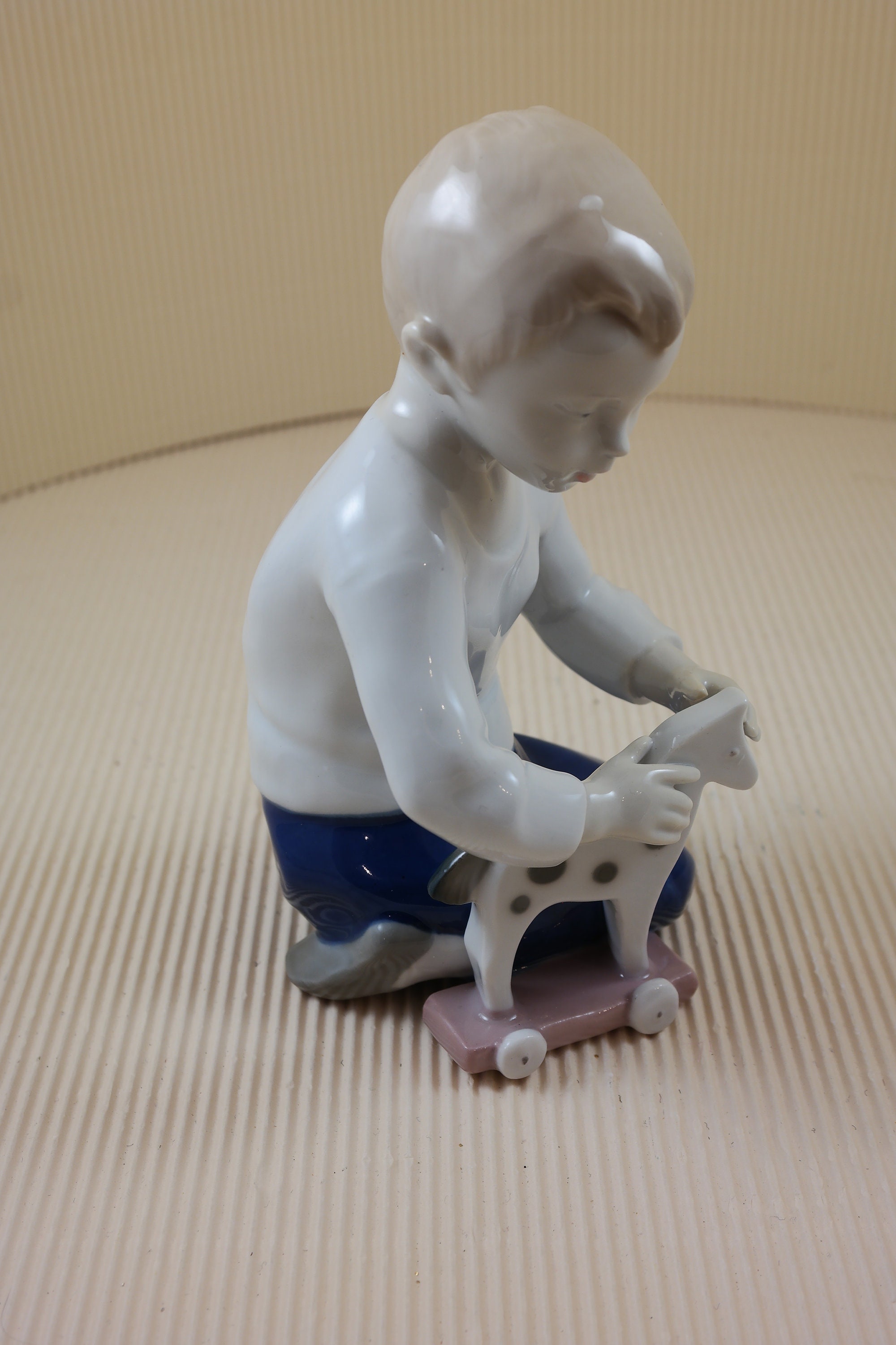 Vintage Little Boy Playing With Blocks Figurine - Etsy