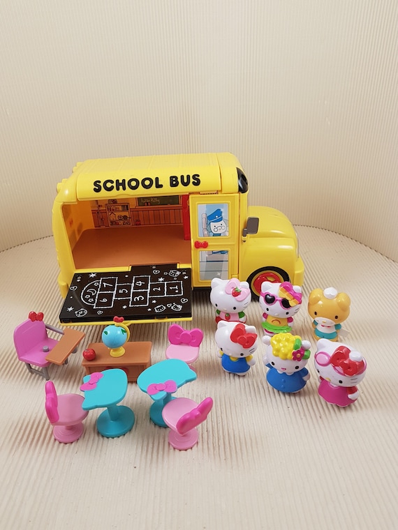 Autobús Escolar De Hello Kitty Kuromi Hello Kitty Sanrio Pluche