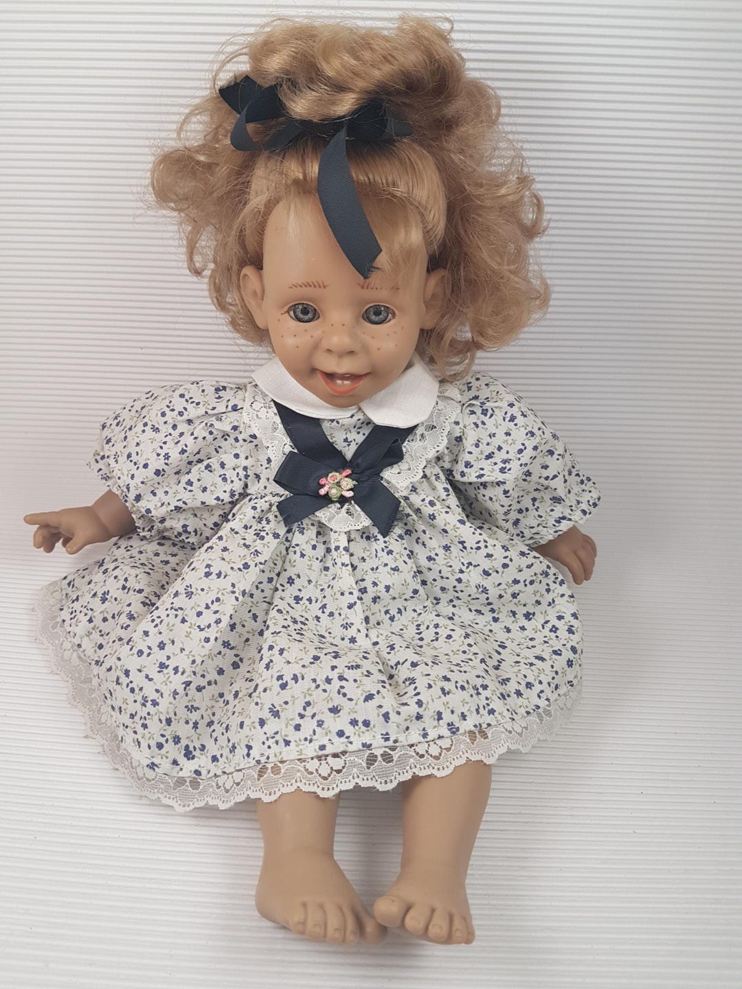 Vintage Cute D'anton Jos Character Doll Hard Plastic Blond Hair Smiling ...