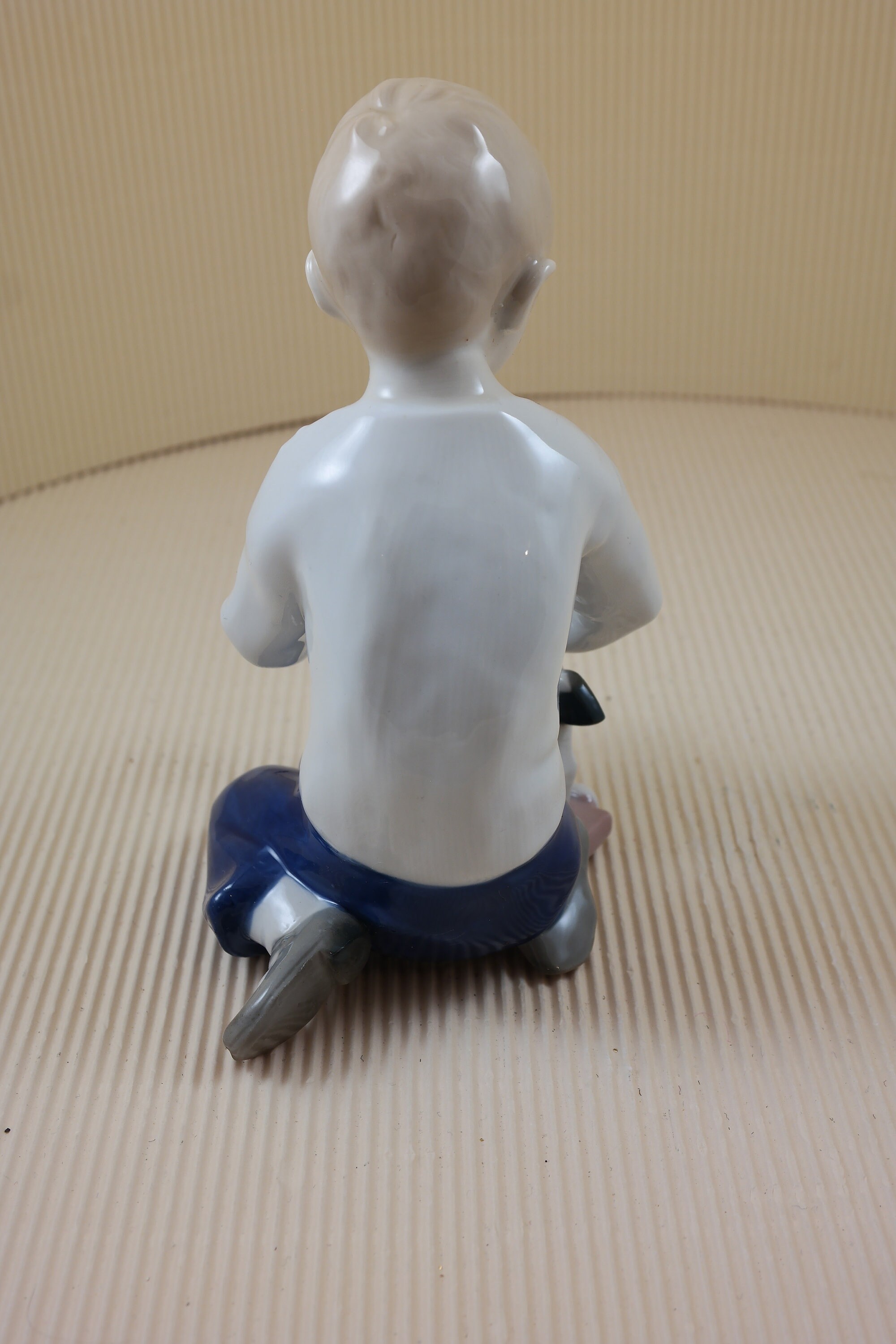 Vintage Little Boy Playing With Blocks Figurine - Etsy