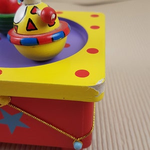 Vintage Retired Wooden Magnetic Circus Clown & Ball Music Box - Etsy