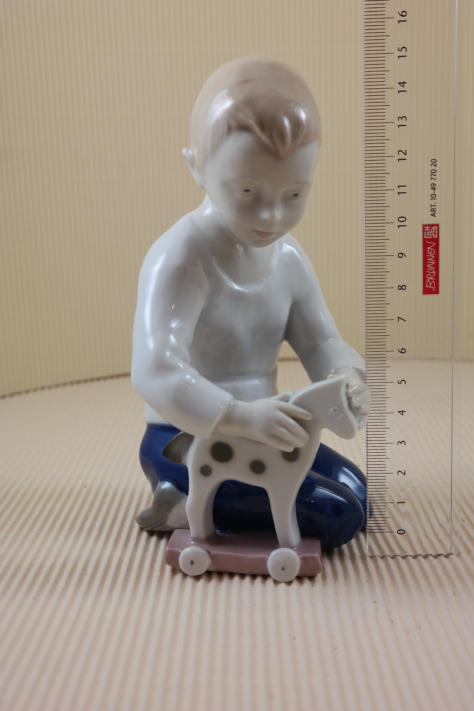 Vintage Little Boy Playing With Blocks Figurine - Etsy