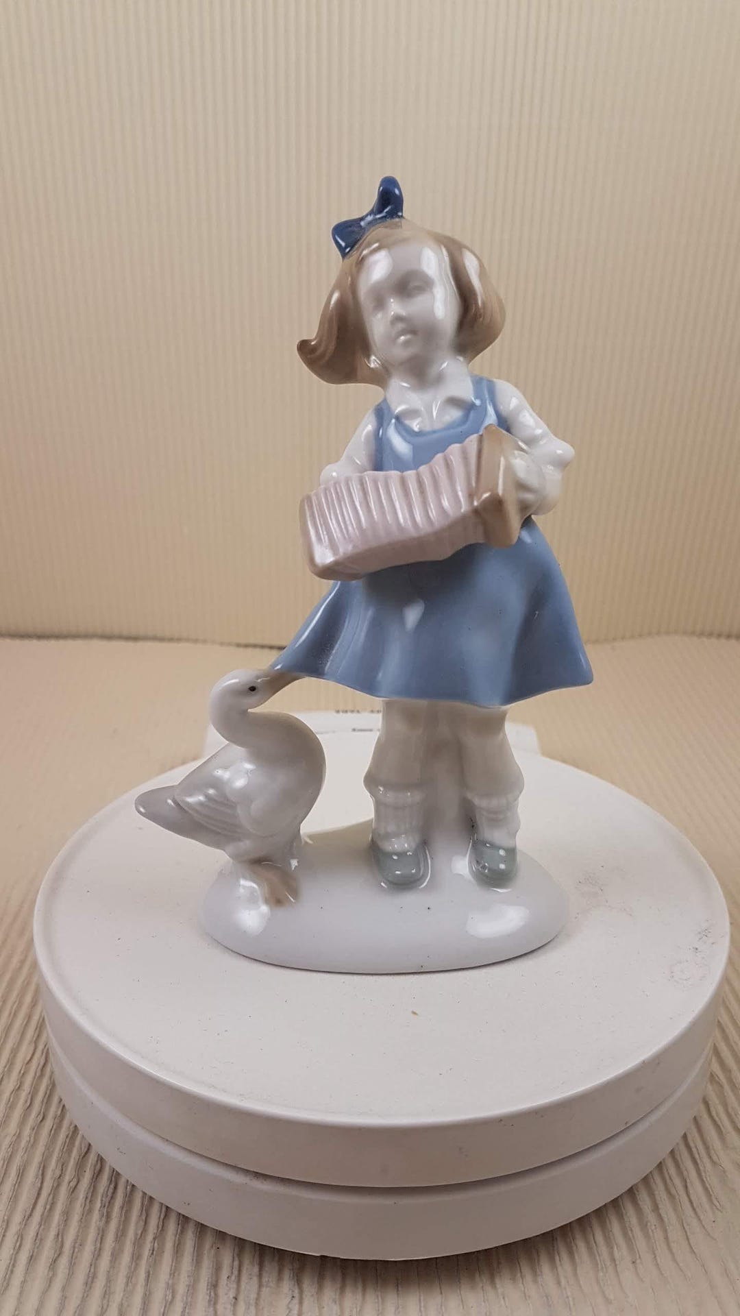 Vintage Porcelain Girl With Goose Figurine Made in Mid Century Germany ...