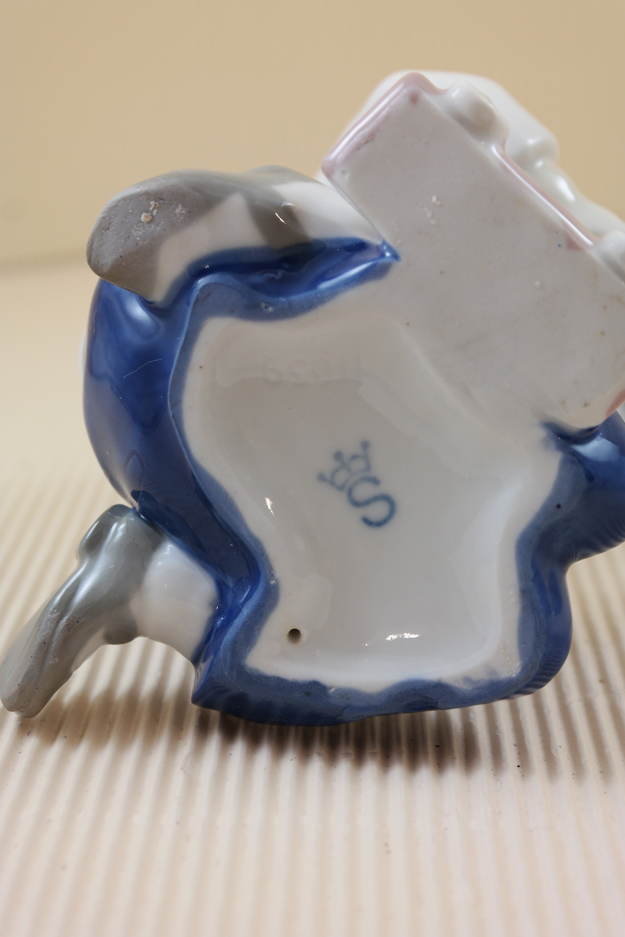 Vintage Little Boy Playing With Blocks Figurine - Etsy