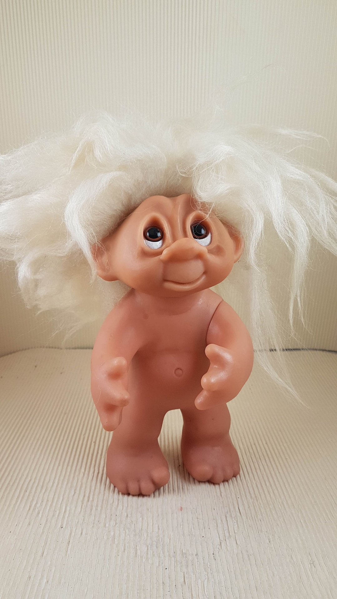 Vintage Thomas Dam Troll Doll,authentic,white Hair,dressed,made in ...