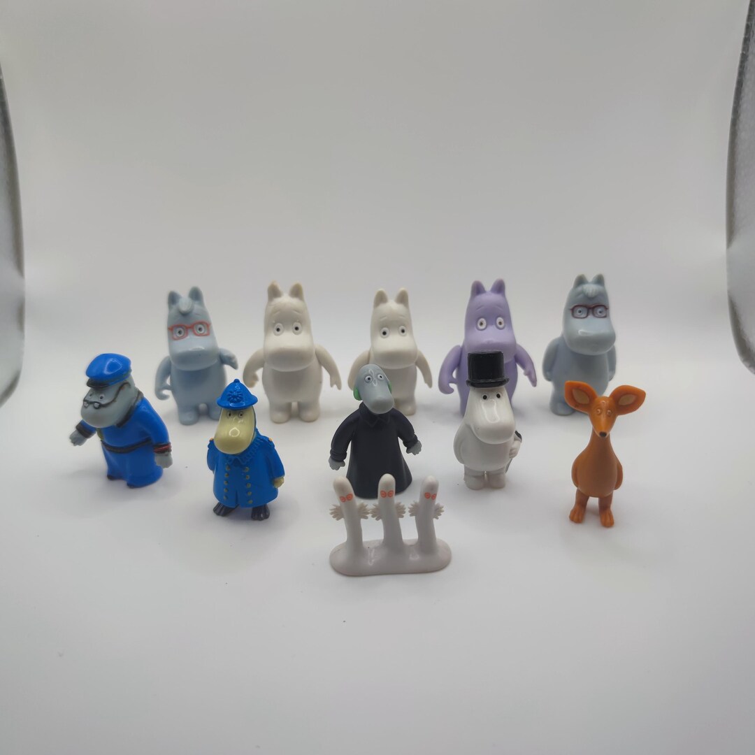 Vintage Moomin Figurines Set: Finnish Cartoon Characters - Etsy