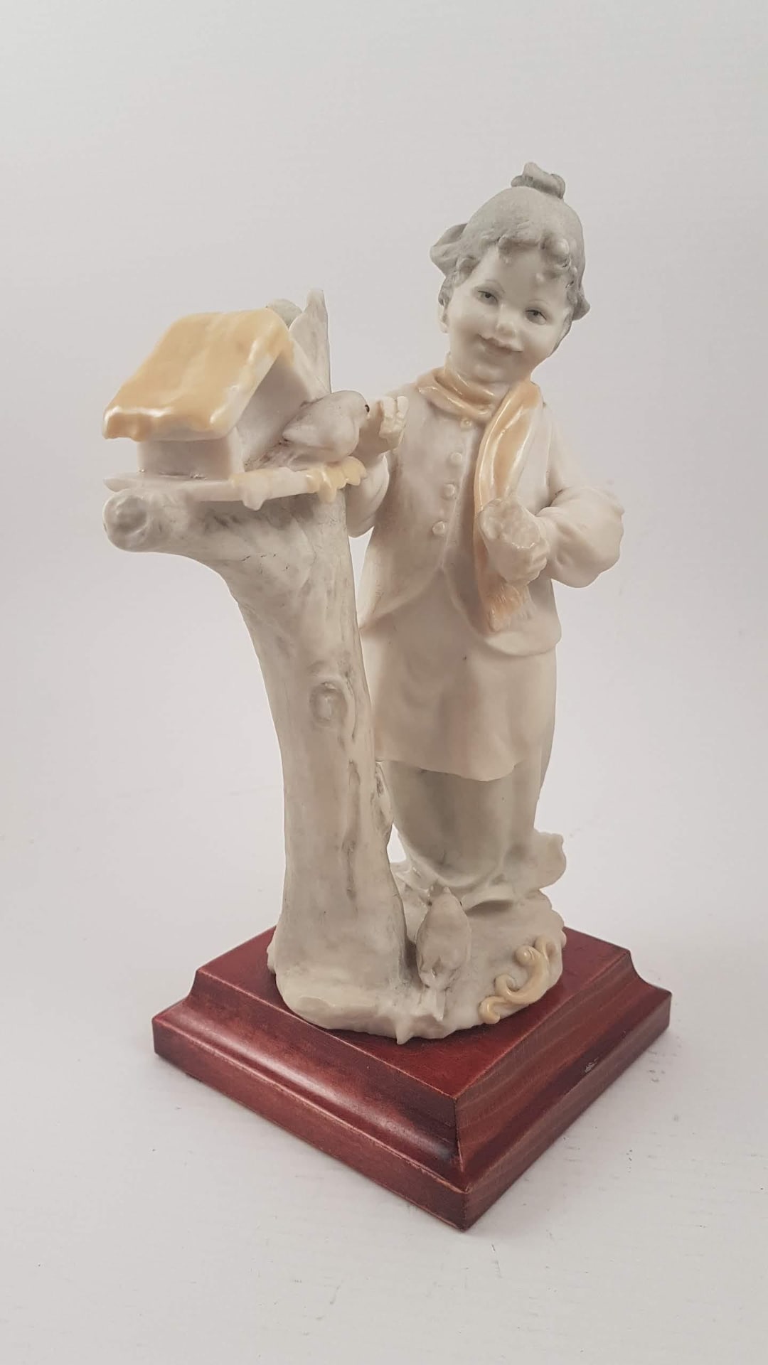 Italian Bruno Merli Capodimonte Porcelain Figurine of Girl Feeding ...