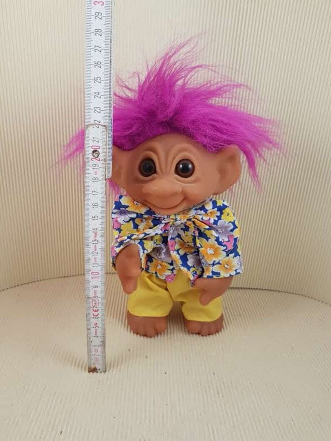 Vintage Authentic Dam Troll Doll,big,dressed Orange Hair Made in ...