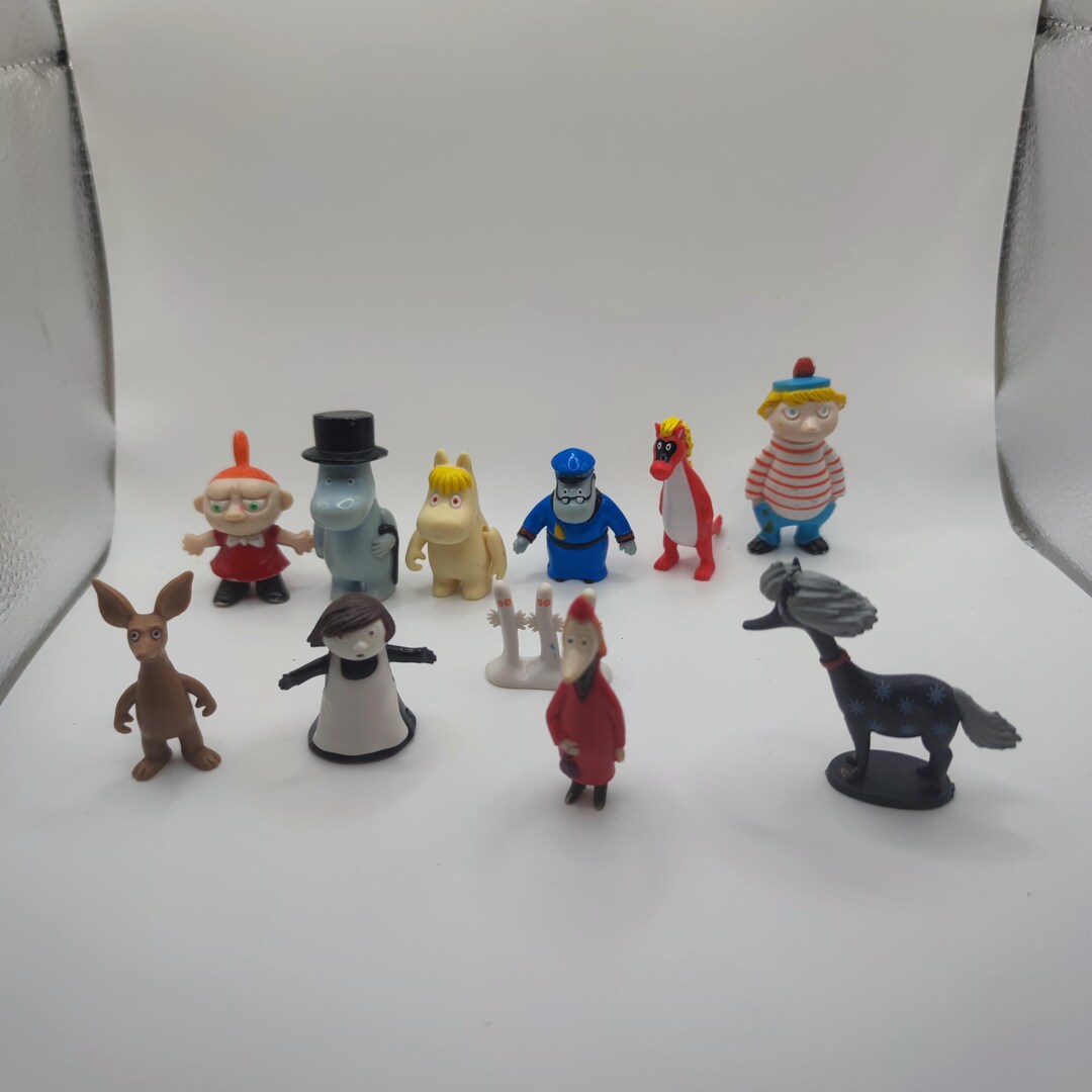 Vintage Moomin Figurines Set: Finnish Cartoon Characters - Etsy