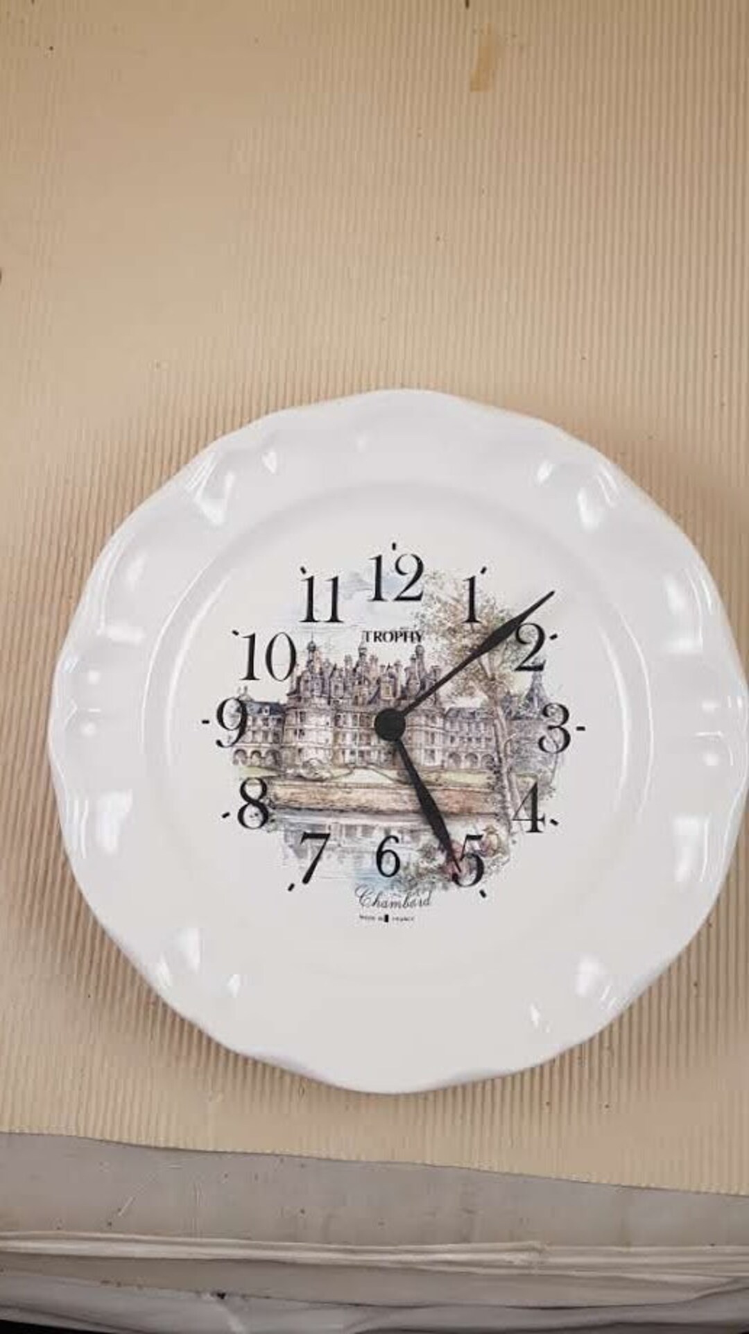 Vintage Stunning Porcelain Quartz Wall Clock Plate Victorian Style - Etsy