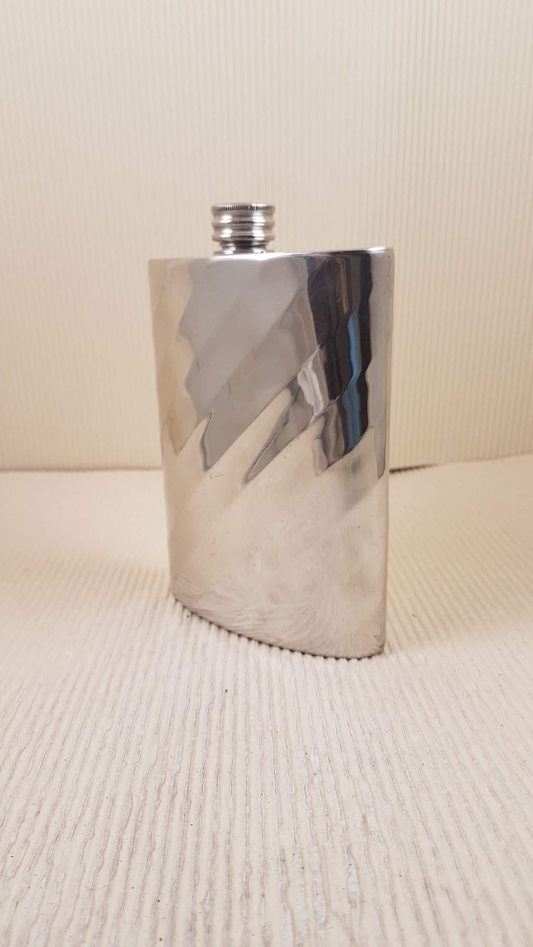 Vintage Pewter Flask Empty England 8 Ounces - Etsy