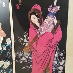 Collectable Woodware Hand-made China Ancient Four Beauties Noble Screen ...