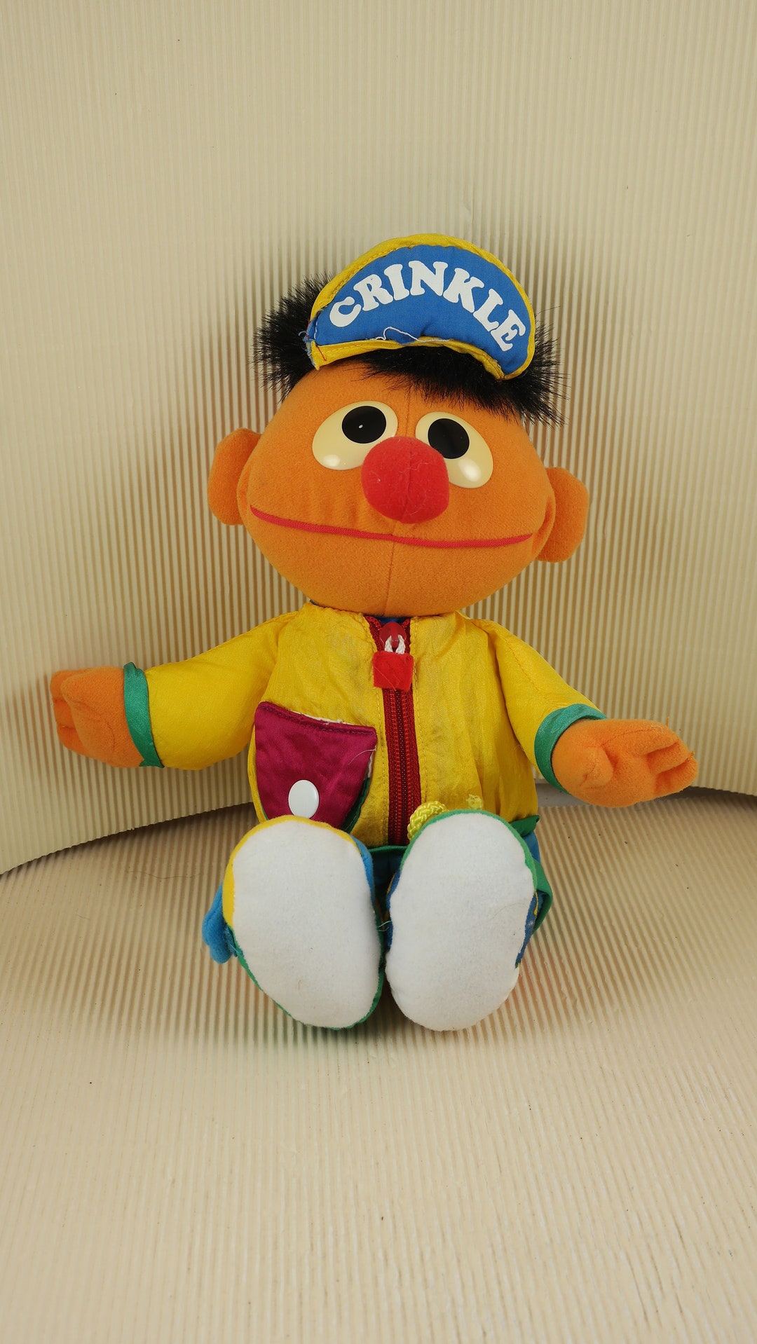 Vintage 1997 Tyco Dress up Ernie 13 Plush Rip-zip-snap-crinkle-tie - Etsy