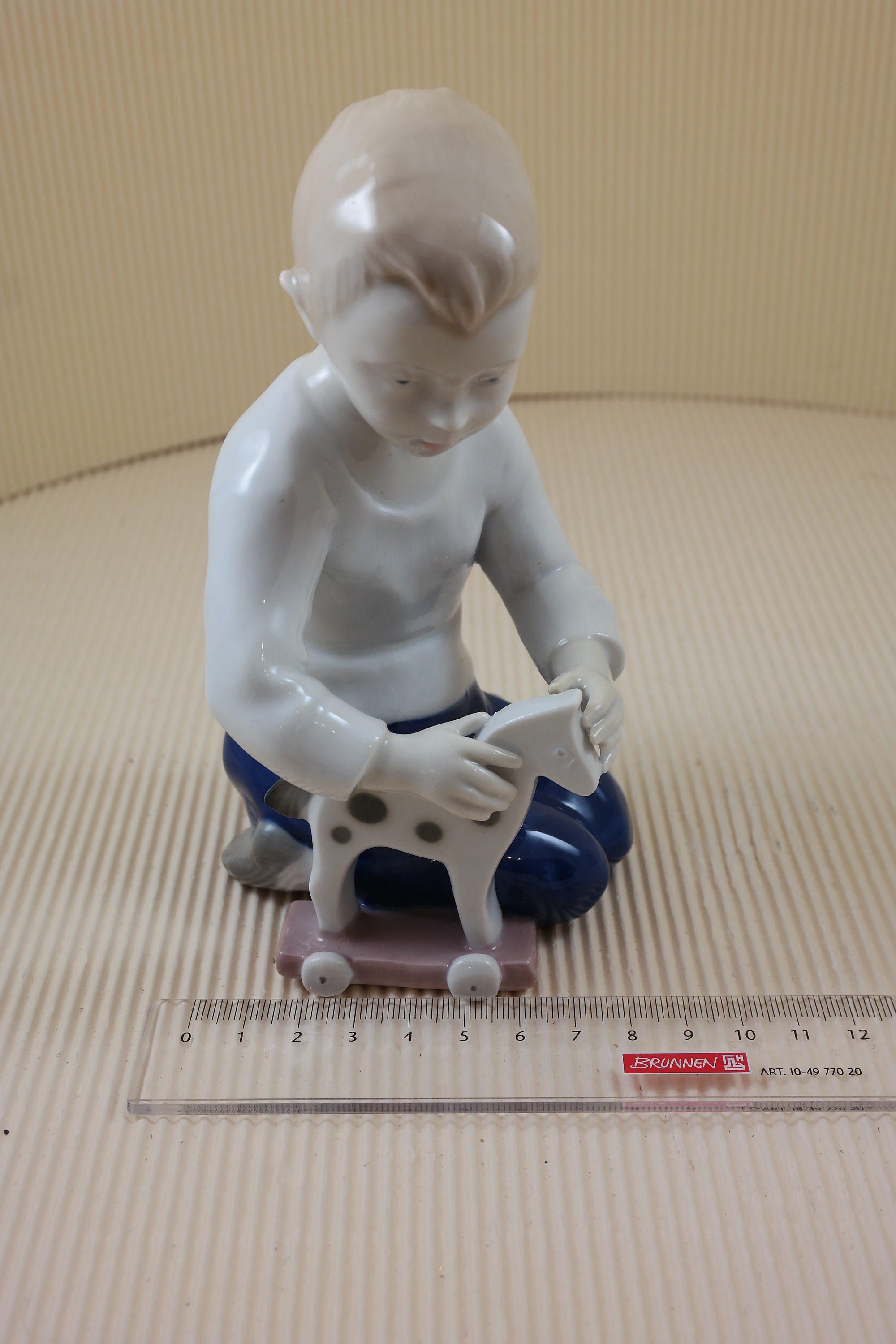 Vintage Little Boy Playing With Blocks Figurine - Etsy