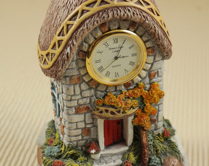 Mini Vintage Quartz Clock Memory Lane Cottages Made in England - Etsy