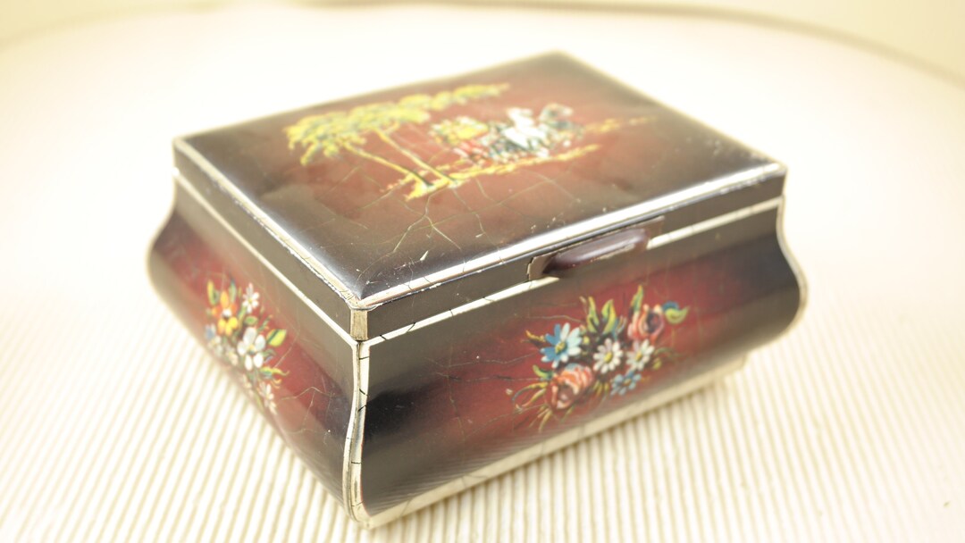 Vintage Simple Metal Rectangle Box - Etsy