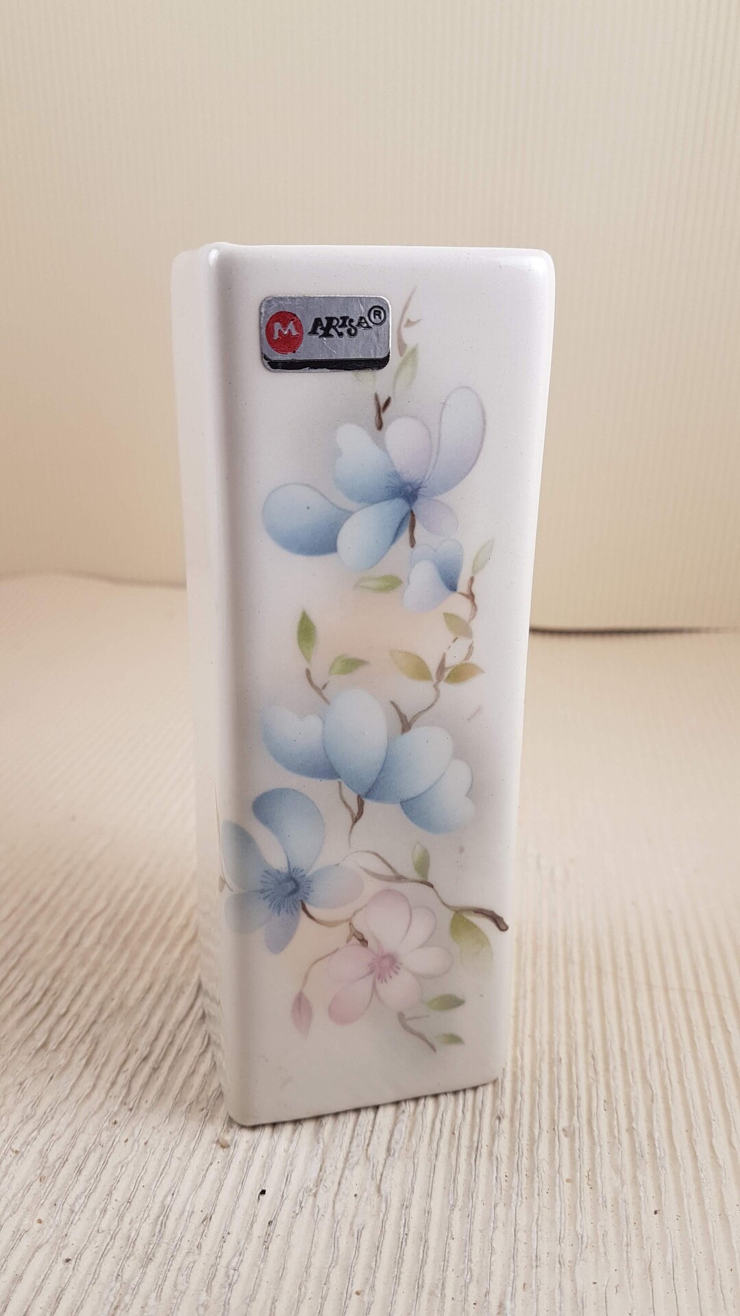 Vintage Marisa Porcelain Vase With Blue Flowers Made in Italy - Etsy