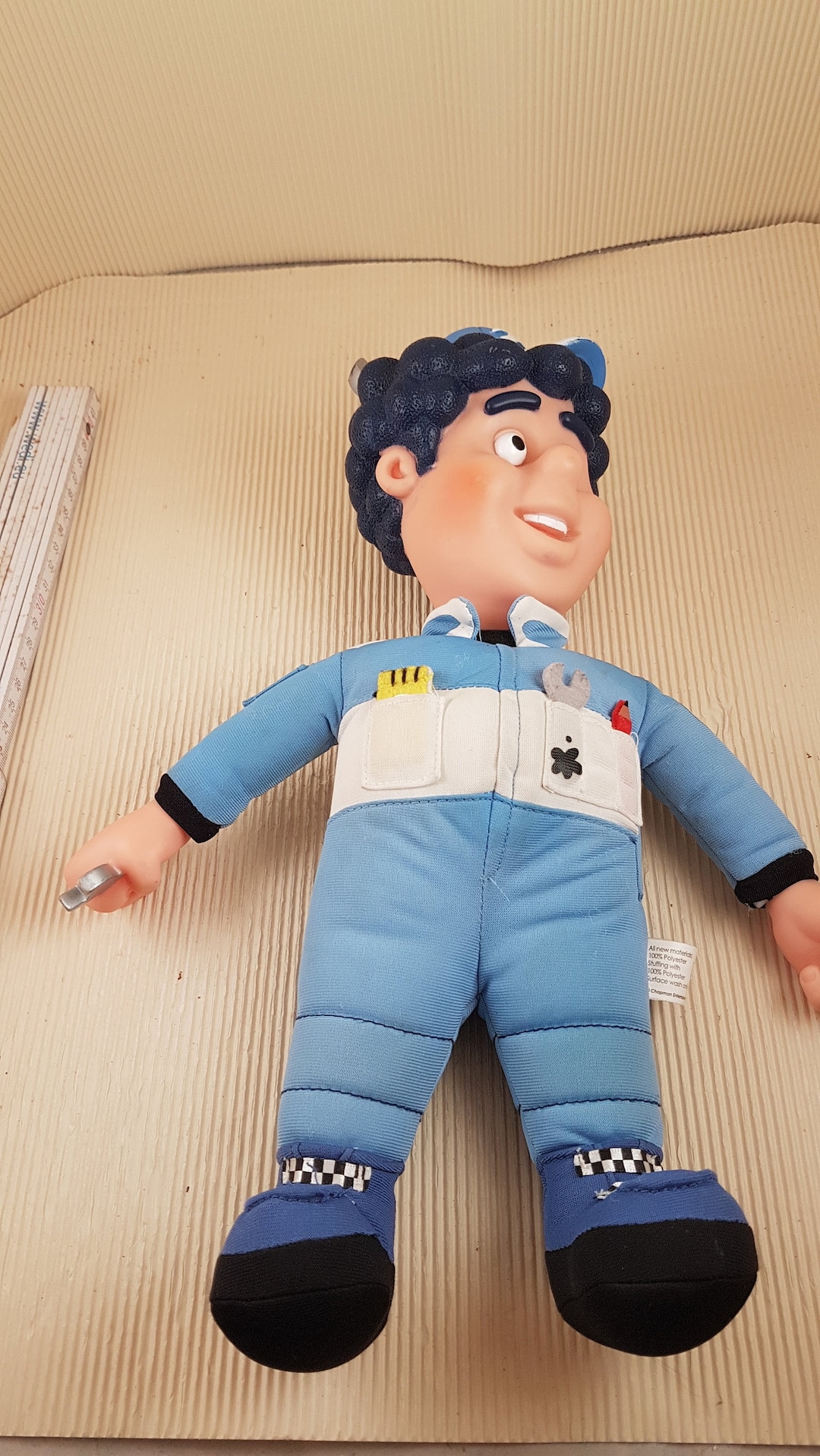 Talking Big Chris Soft Toy Plastic Face & Hands Rorry the Racing Car Mechanic - Etsy