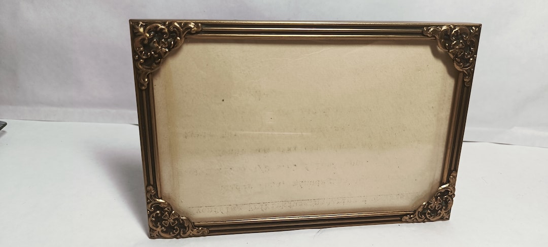 Vintage Brass Metal Frame for Picture Made in Denmark - Etsy