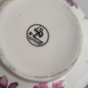St. George Fine Bone China, Vintage Made in England Floral Teapot, Rare ...