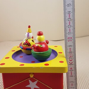 Vintage Retired Wooden Magnetic Circus Clown & Ball Music Box - Etsy