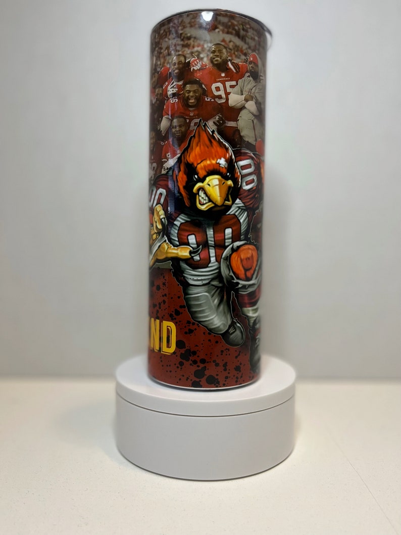 Personalized Arizona Cardinals Tumbler, Sublimated Skinny 20oz With ...