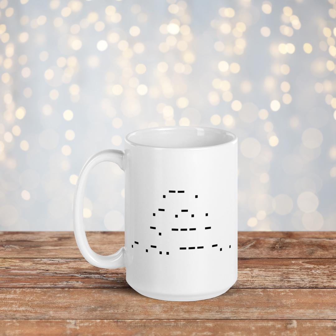 Morse Code "we Are Not Alone", Alien Believer Mug - Etsy