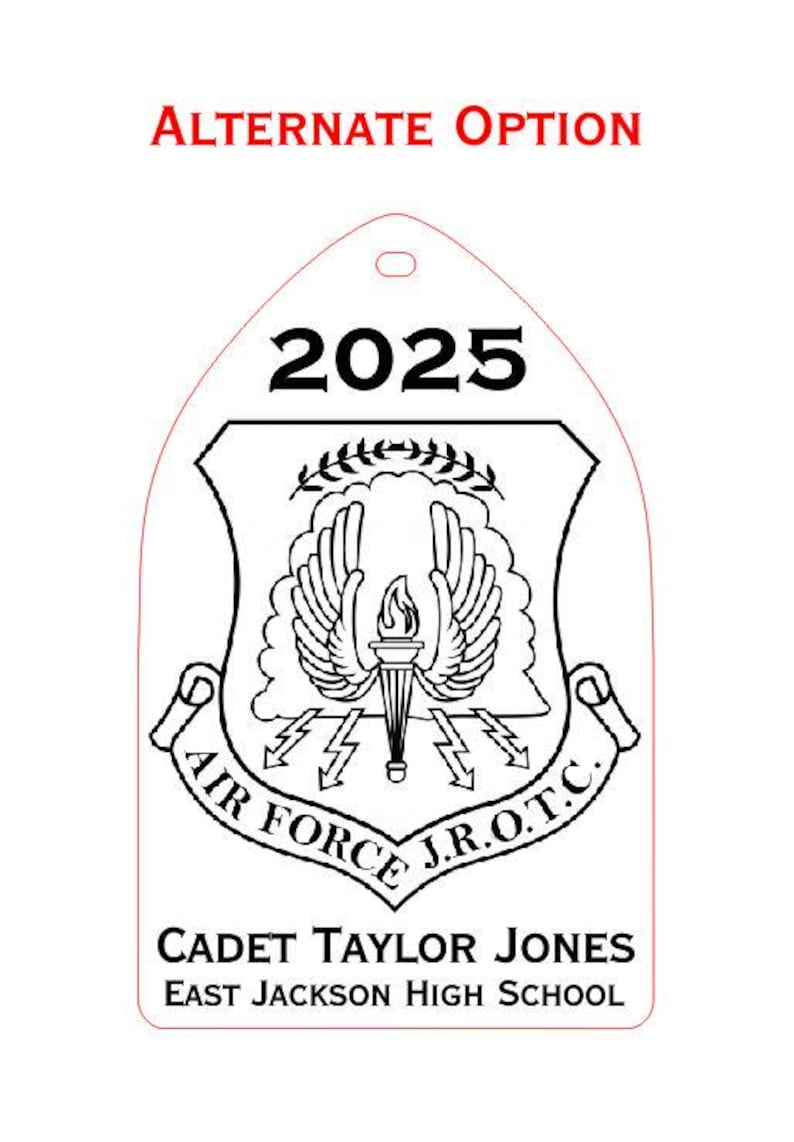 Air Force JROTC Personalized Ornament, Free Personalization, Custom ...