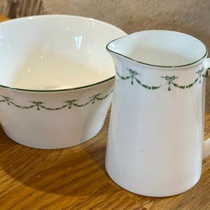 FOLEY TEA / COFFEE Set I White Background + Green Swags / Garlands ...