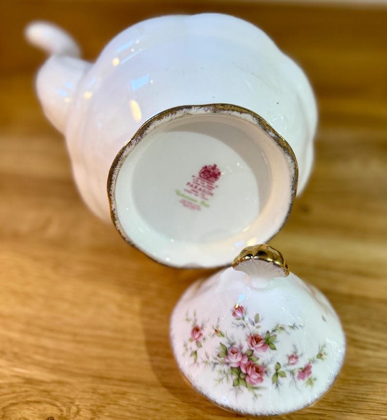 PARAGON VICTORIANA ROSE China Coffee Pot, Teacups, Milk Jug & Sugar ...