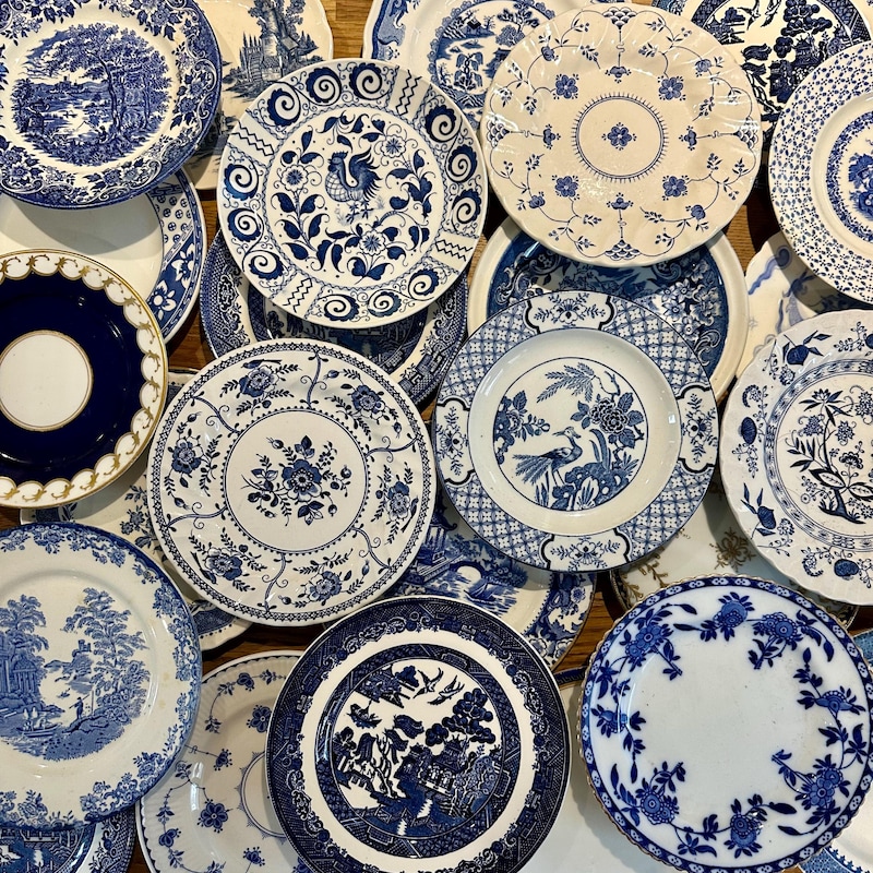 Vintage Plates Mix Lot - Etsy UK