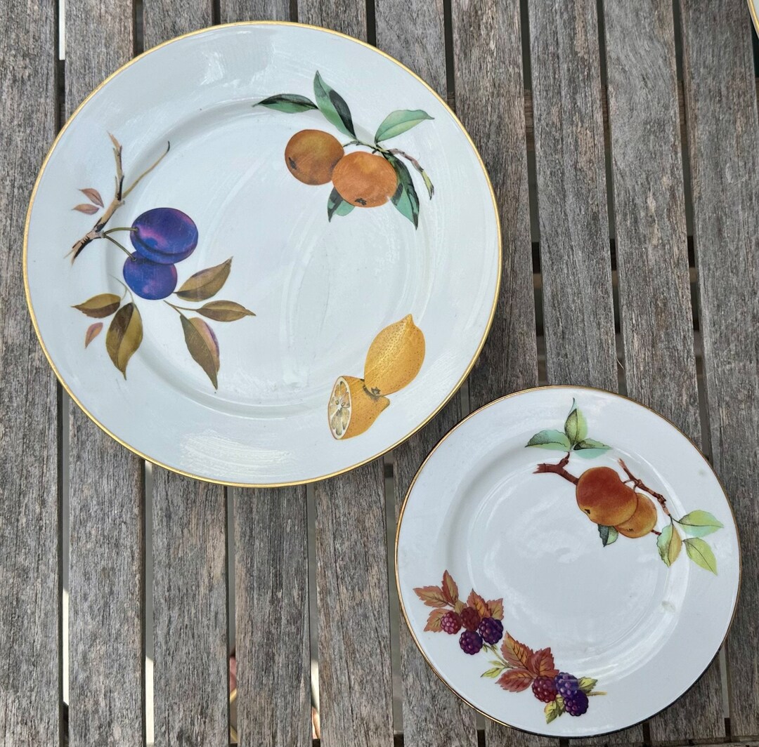 ROYAL WORCESTER EVESHAM Gold Fine Porcelain L Oven to Tableware L Rare ...