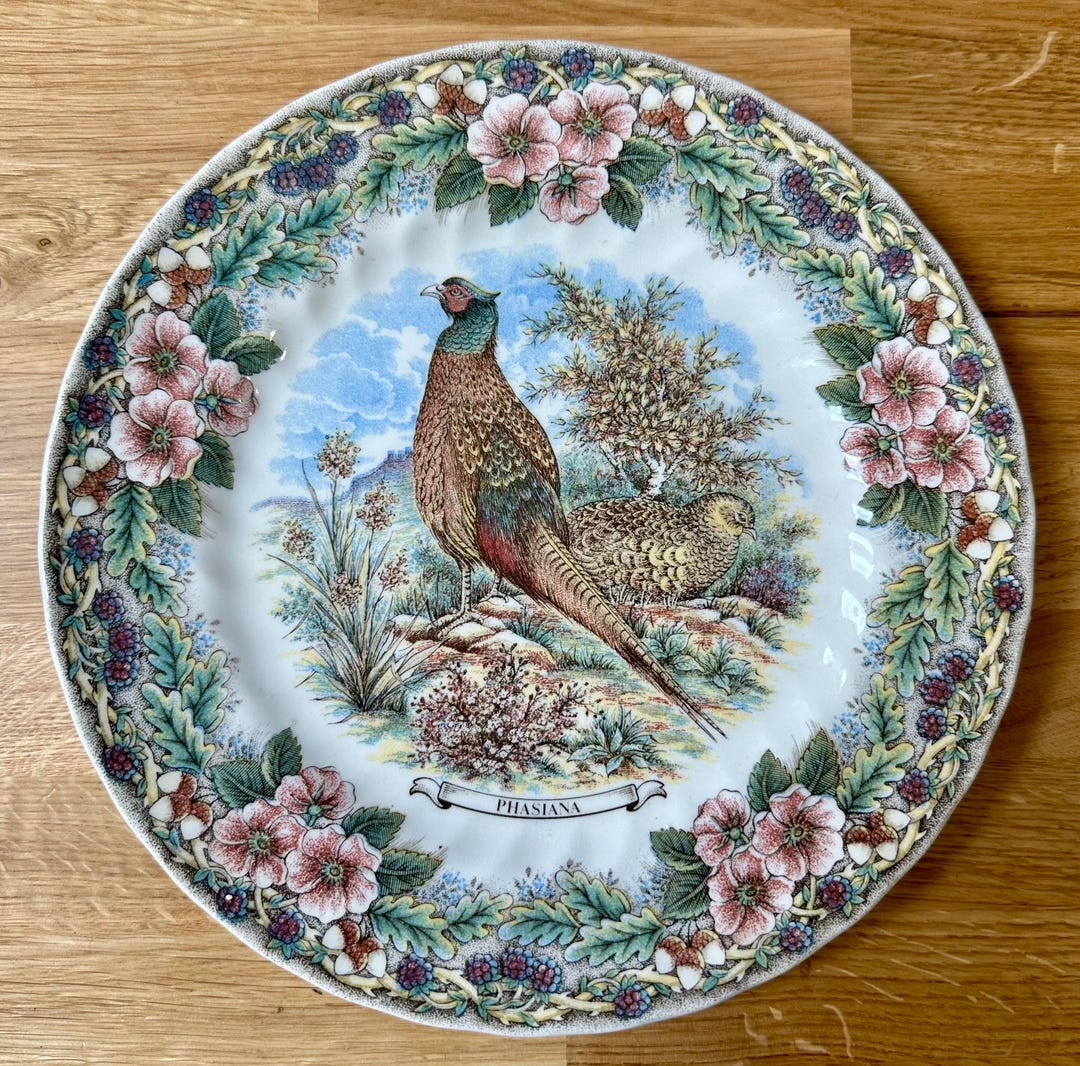 CHURCHILL WILDLIFE SCENES Dinner Plate L Pheasant Phasiana L Ironstone ...