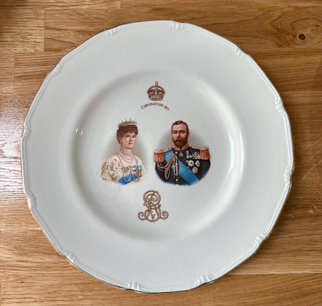 CORONATION PLATE 1911 King George V. and Queen Mary I Rare Vintage Find ...