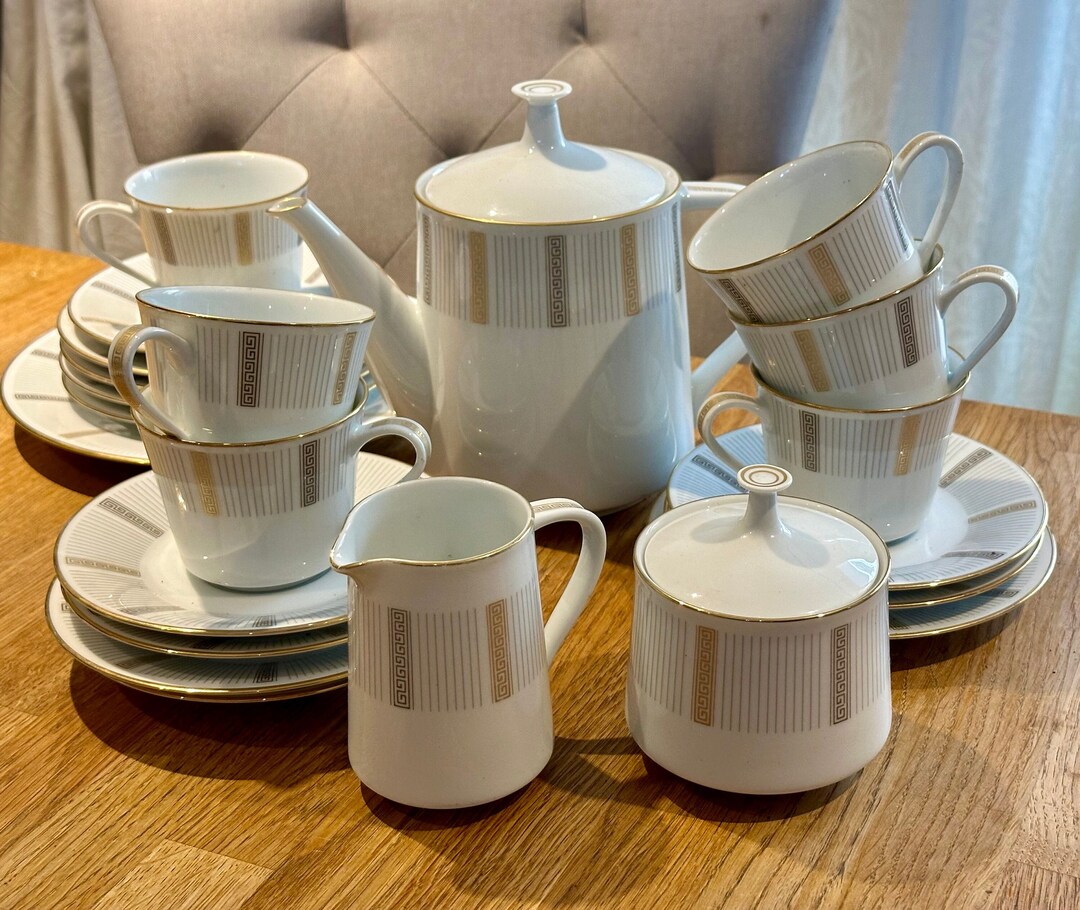 NORITAKE HUMORESQUE Vintage Rare 1960's Fine China Teapot, Tea Cup ...