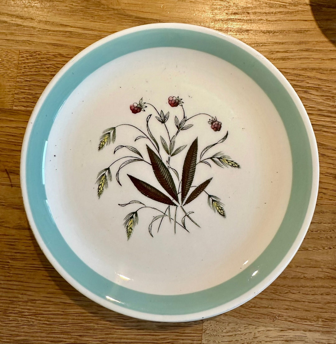 MEAKIN HEDGEROW PATTERN Vintage Pottery Side Plates L 1960s Retro ...