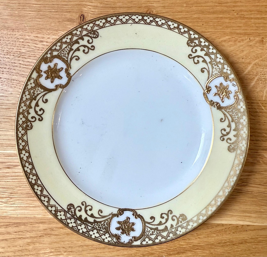 NORITAKE Gold Flower Basket L Vintage 13.5cm / 5” Side Plate L Fine ...