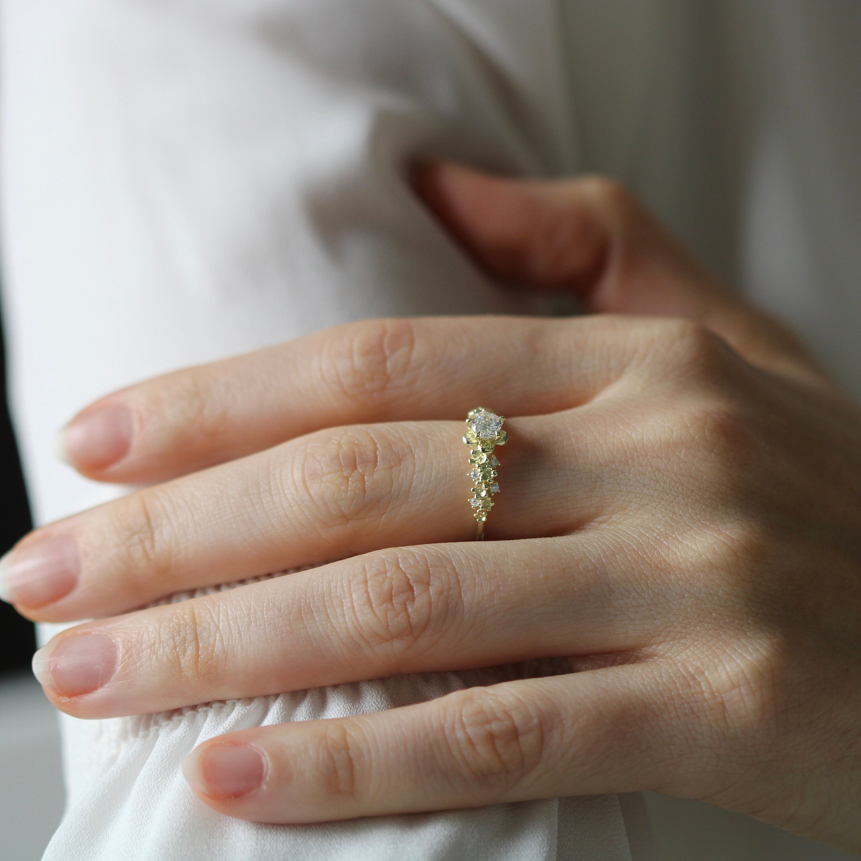 14k Gold, Special Gold Ring, Design Gold Rings, Diamond Wedding Ring - Etsy