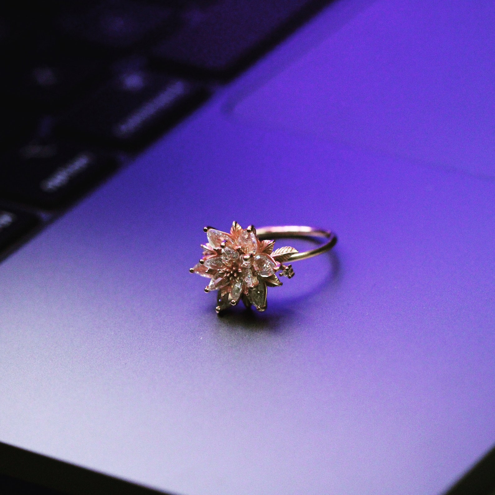 Lotus Flower Ring.lotus Ring.birthday Gift.gift for Girlfriend.gift for ...
