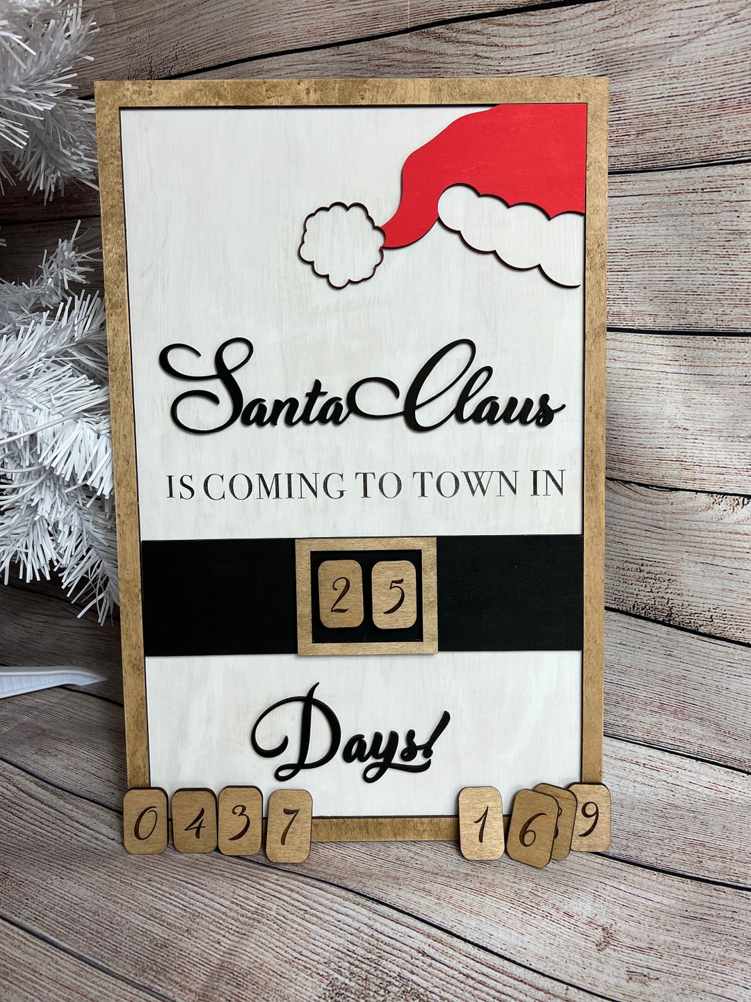 Santa Clause is Coming to Town Count Down, Santa Themed, for Kids on ...