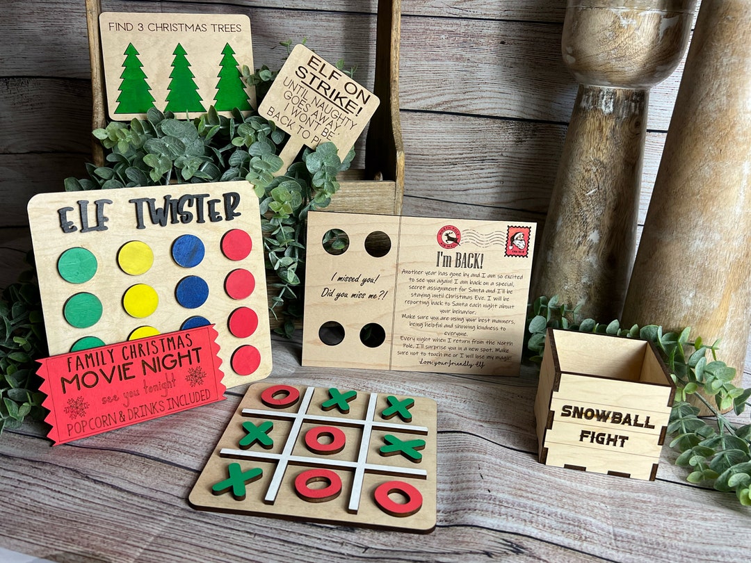 8 Props Christmas Elf ,elf Props Kit, Elf Things, for Kids , Christmas ...