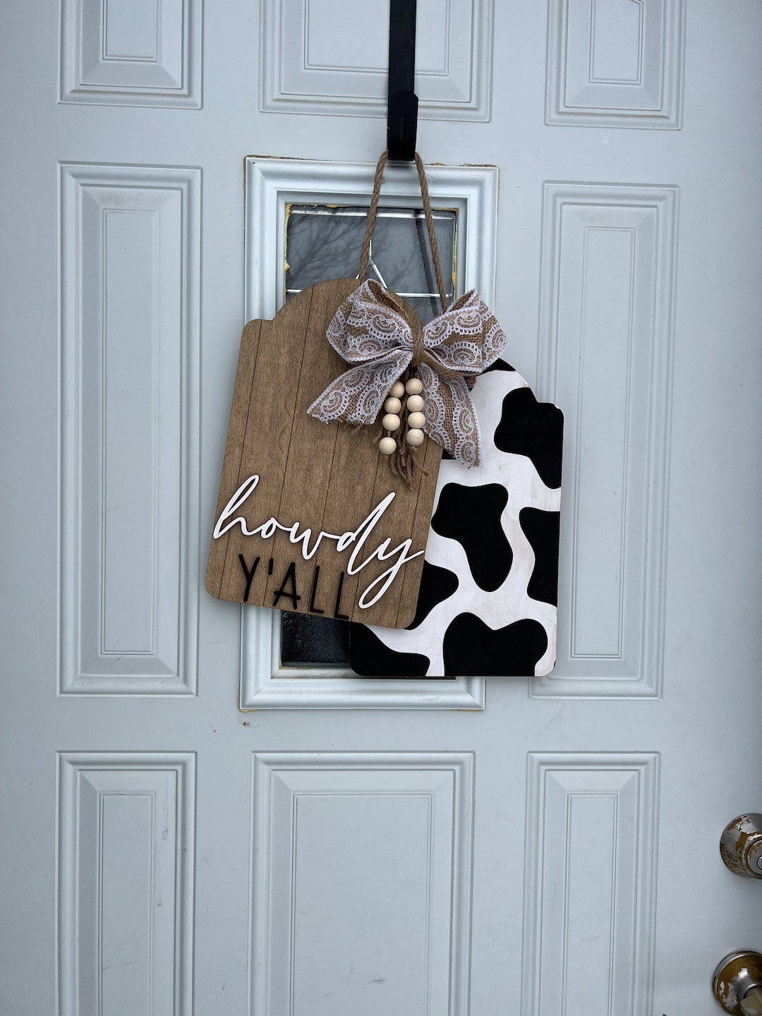 Howdy Door Hanger , Tag Door Hanger , Welcome Sign , Howdy Yall ...
