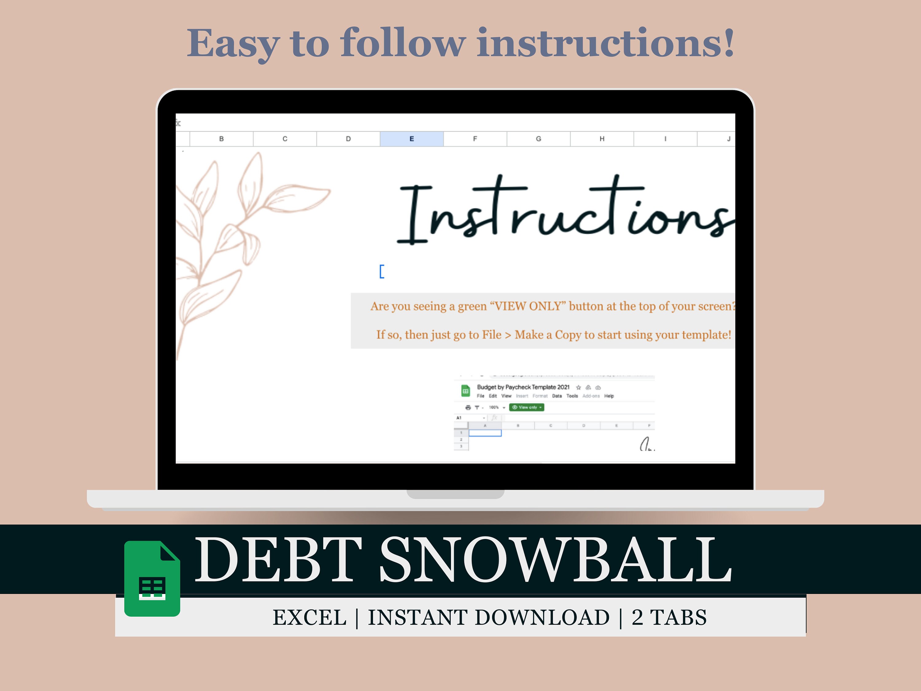 Debt Snowball Spreadsheet for Excel, Debt Snowball Calculator, Debt ...