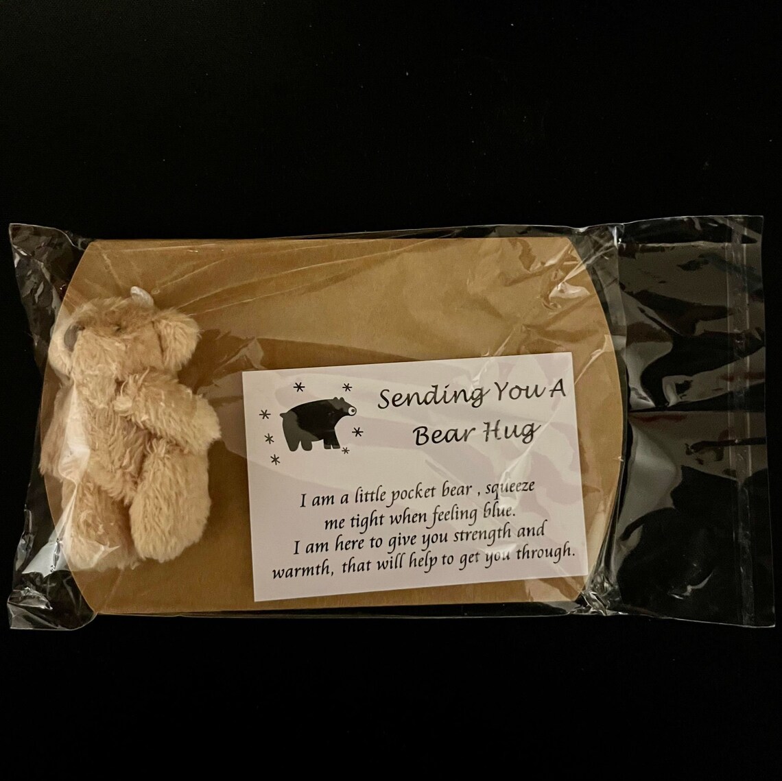 Pocket Plush Bear Hug Send a Hug From Afar - Etsy Canada