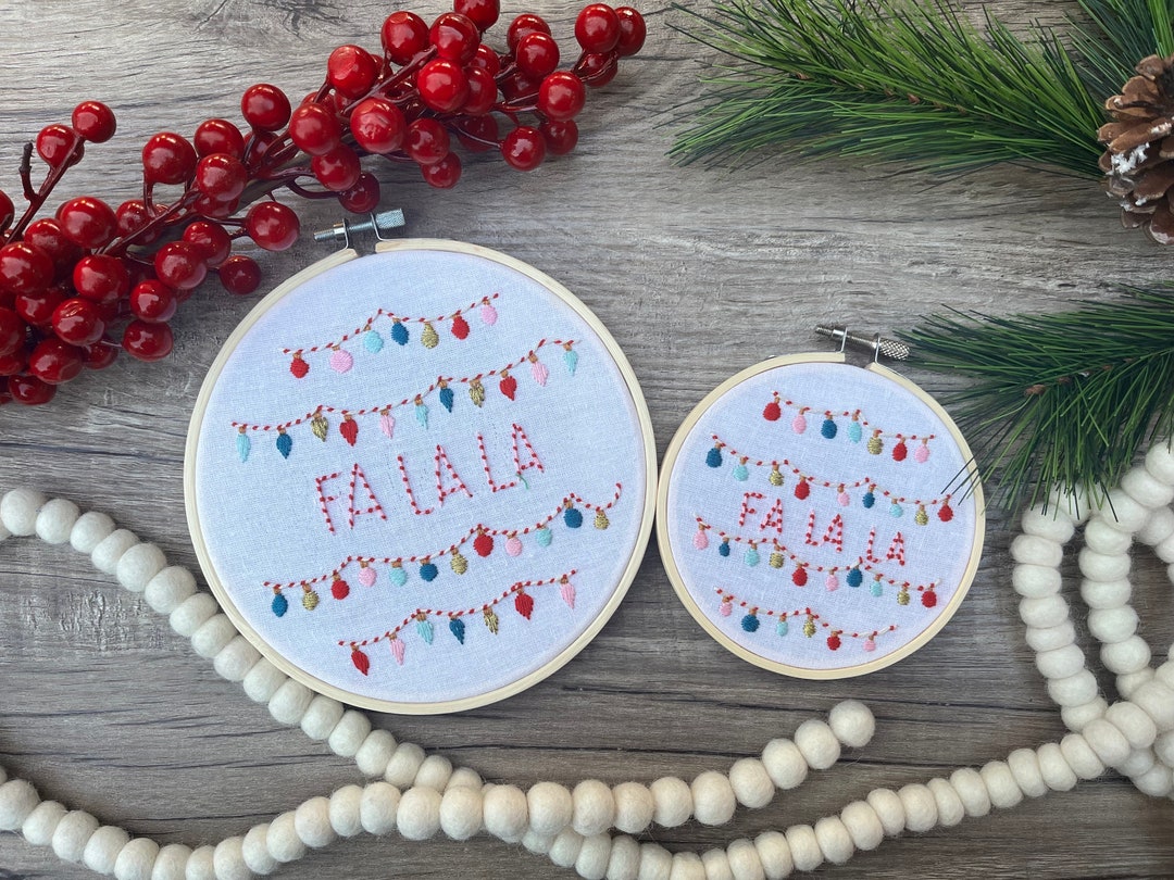 Embroidered Falala Pink Christmas Ornament - Etsy