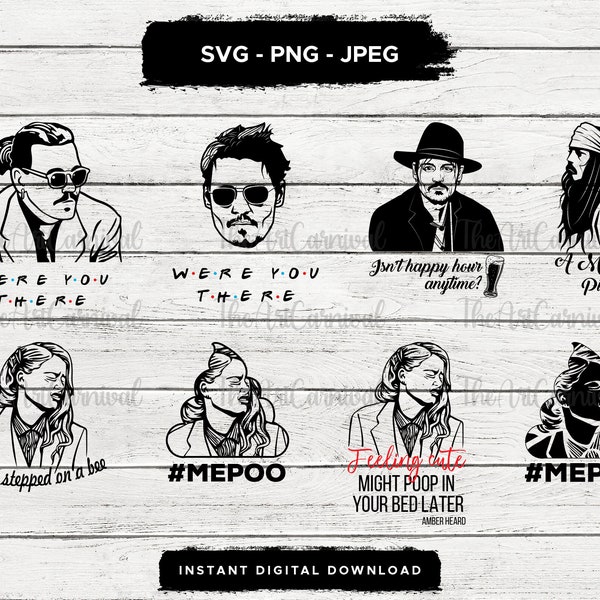Johnny Depp Svg - Etsy