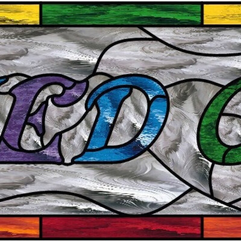 Stained Glass Sign - Etsy