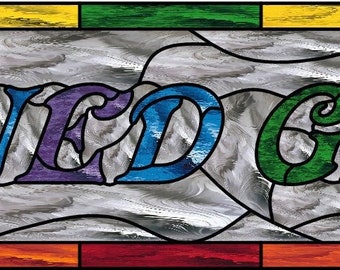 Love Stained Glass Pattern - Etsy