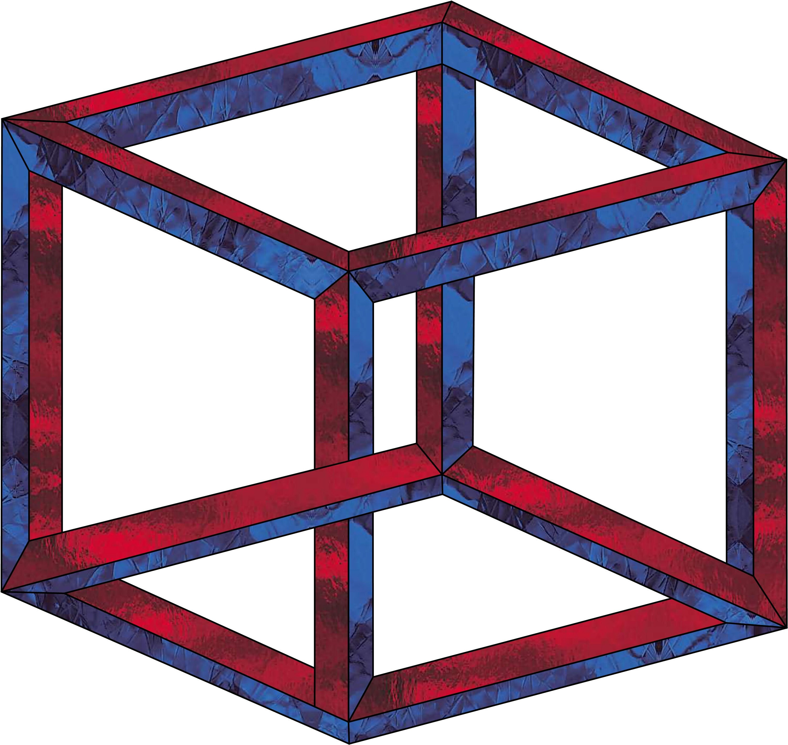Stained Glass Pattern for 3D Cube - Etsy