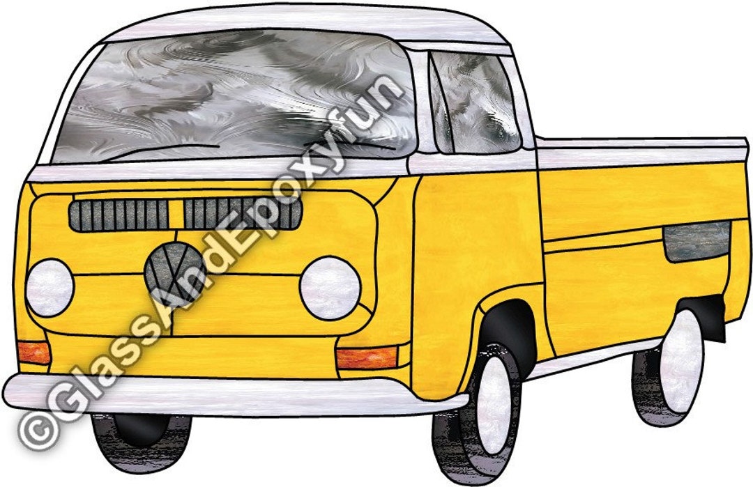 Stained Glass Pattern for Volkswagen Van - Etsy
